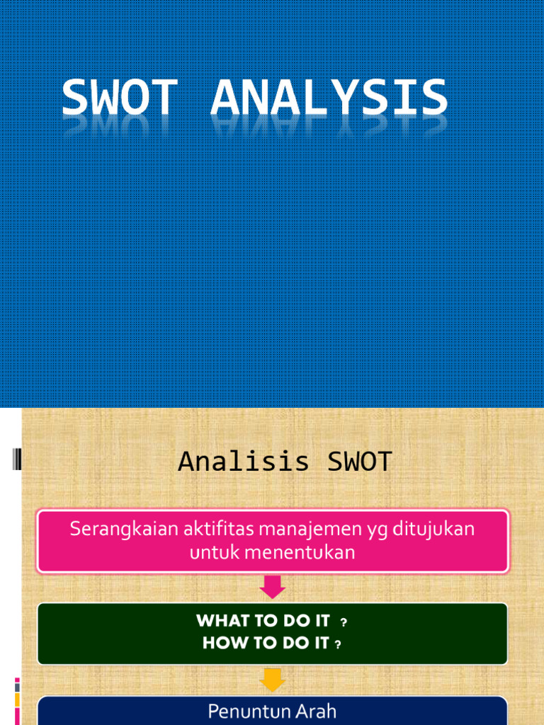 Contoh SWOT-Analysis Untuk Organisasi | PDF