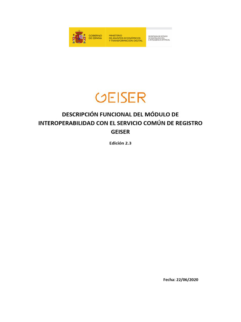 Descripcion Funcional Servicios Web V 2-3 | PDF | Informática