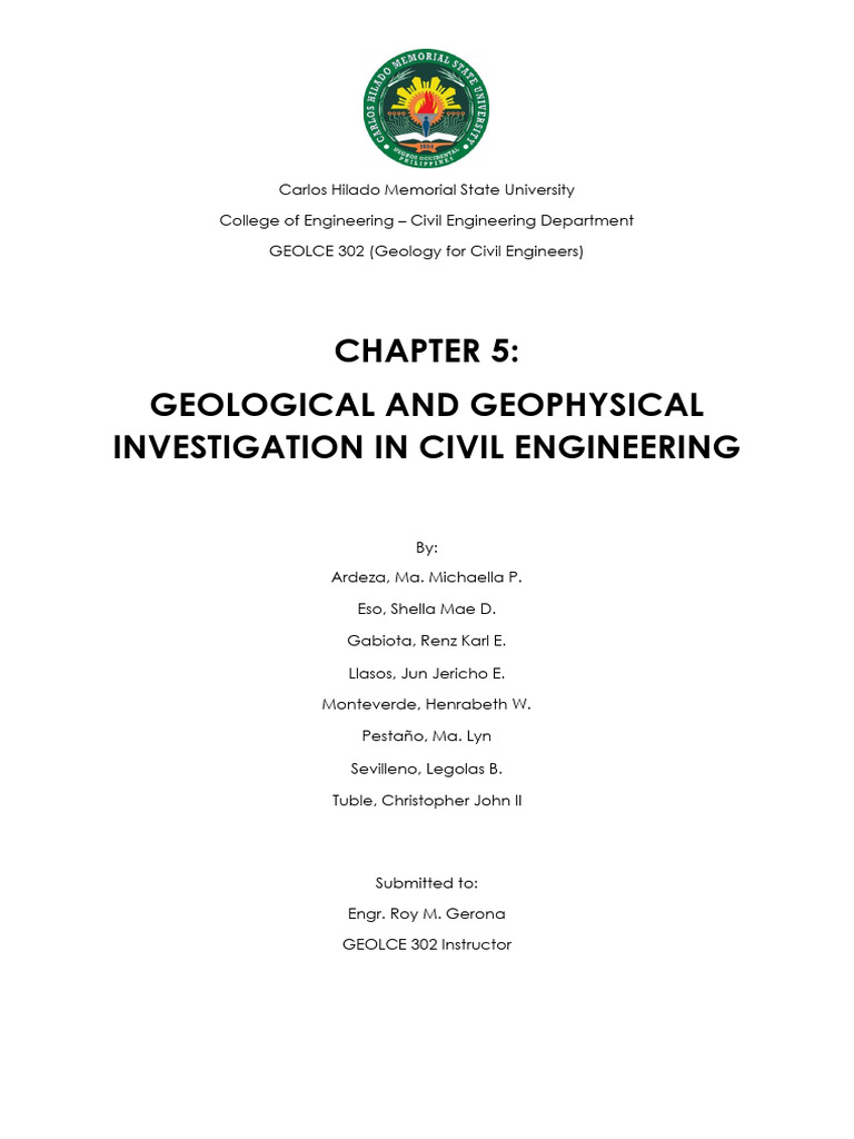 Geological Investigations in Civil Engineering | PDF | Seismology ...