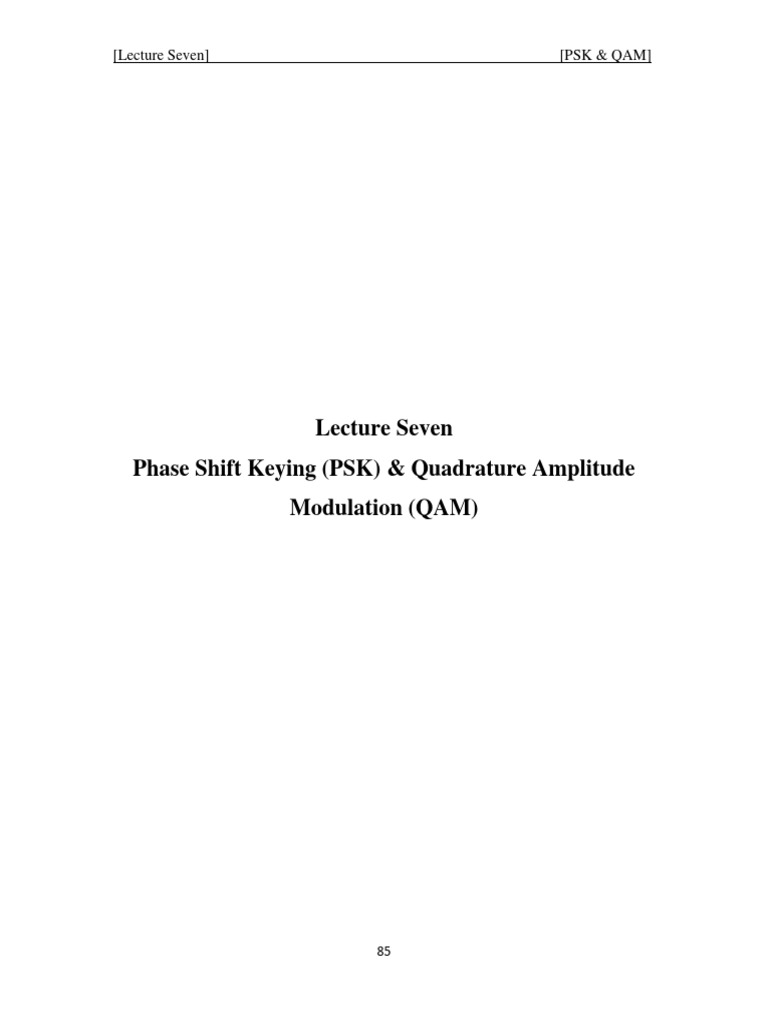 Lect 10 - Communications | PDF | Modulation | Radio Technology