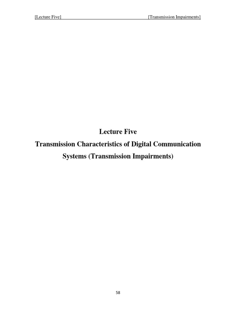 Lect 08 - Communications | PDF | Signal To Noise Ratio | Bit Rate