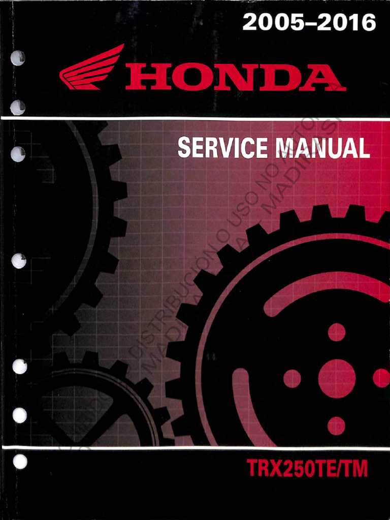 TRX 250 | PDF