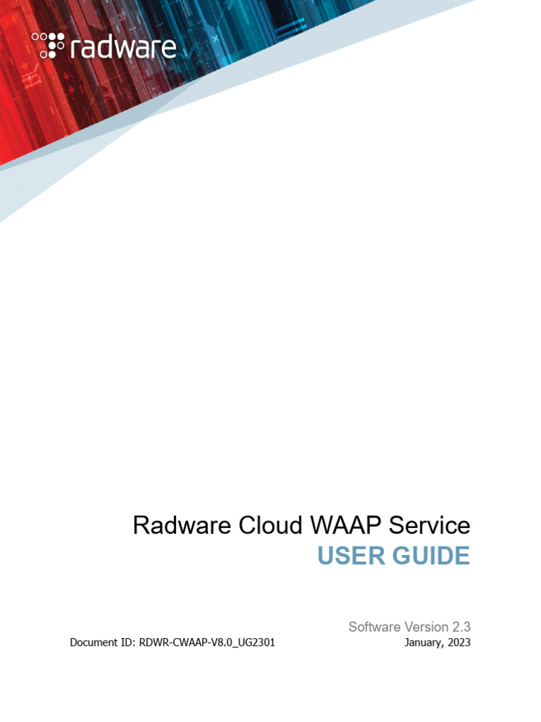 Cloud WAAP User Guide Rel8 | PDF | Public Key Certificate | Cloud Computing