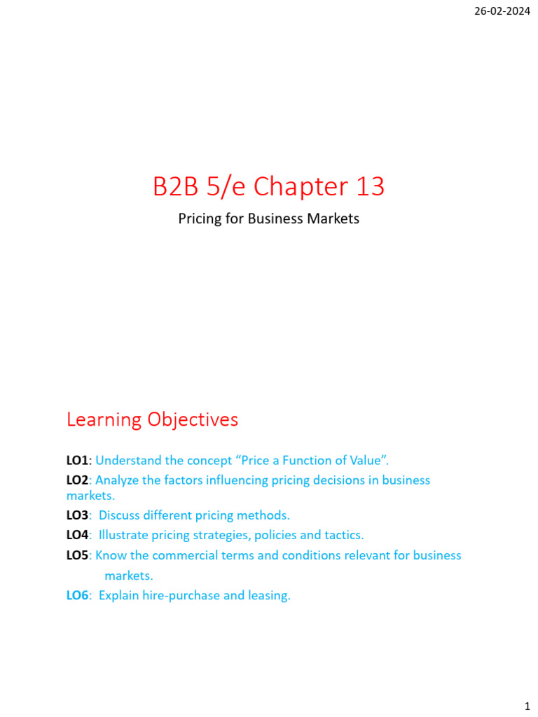 Chapter13 Fs | PDF | Pricing | Lease