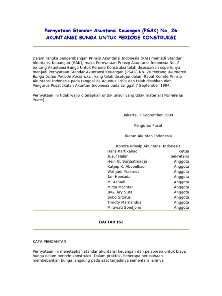 Psak 26 | PDF