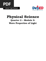 Physics Working Model Ideas | PDF | Light | Optics