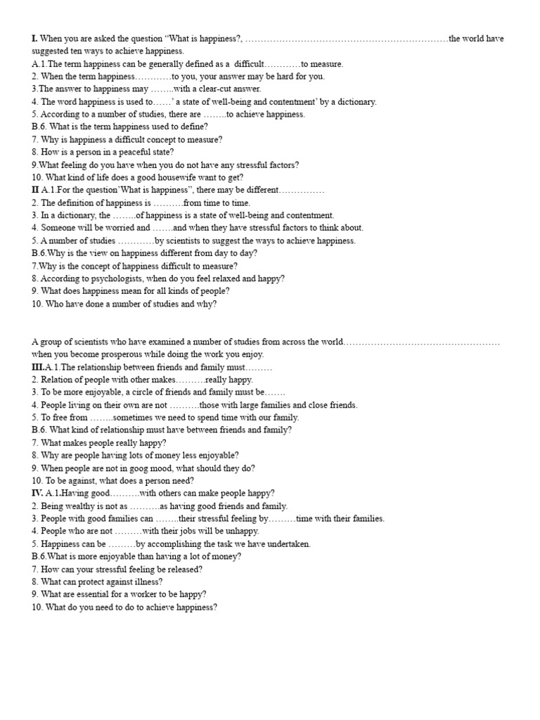 Understanding Happiness: Key Concepts | PDF | Happiness | Contentment