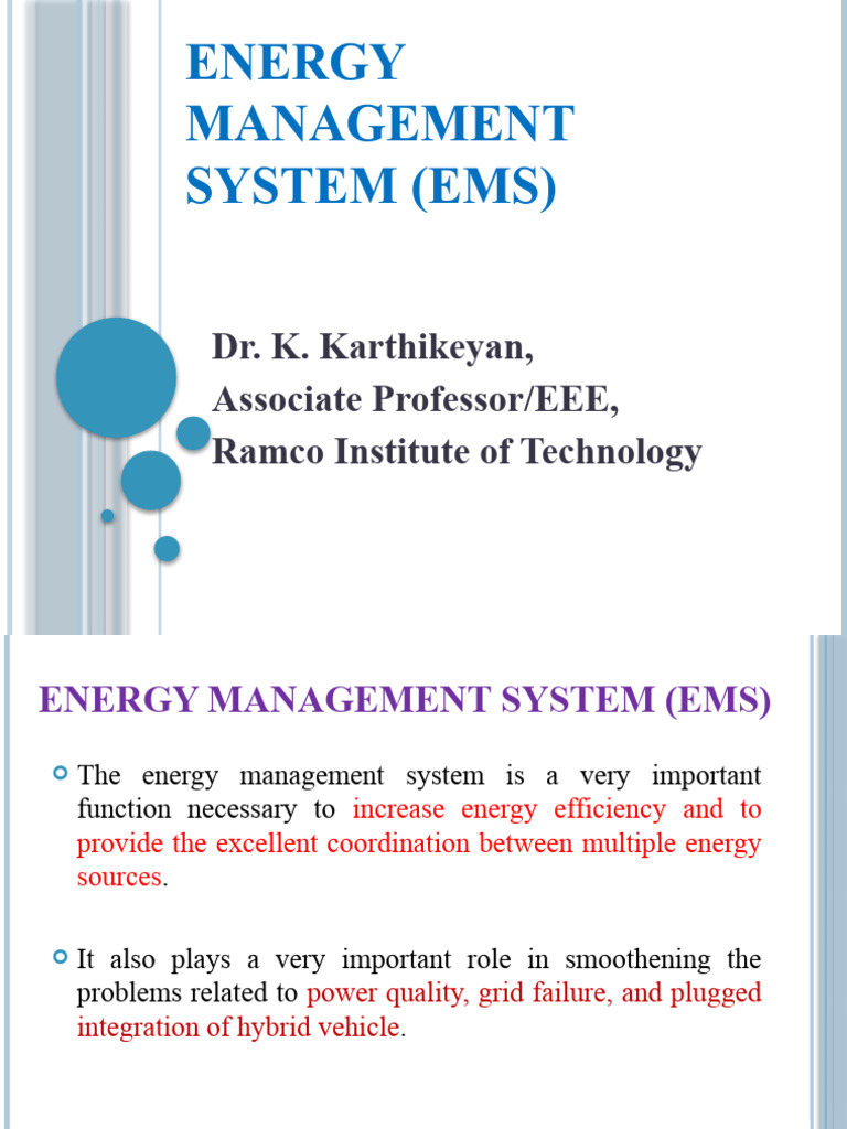 Unit II Energy Management System | PDF | Computing | Electrical Engineering