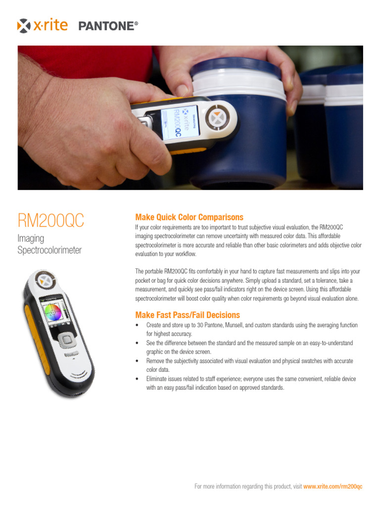 X-Rite RM 200QC | PDF | Color | Measurement