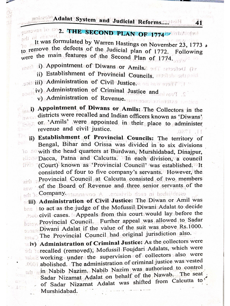 The Second Plan of 1774 | PDF