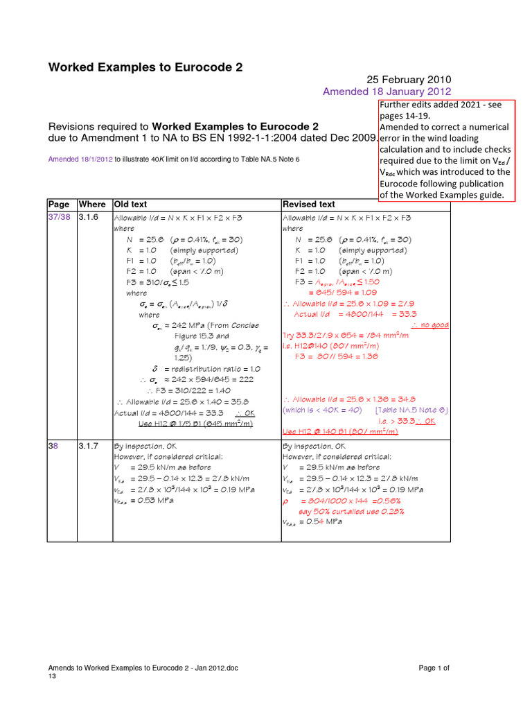 CCIP Errata WorkedExamples 2009 2021 | PDF | Civil Engineering ...