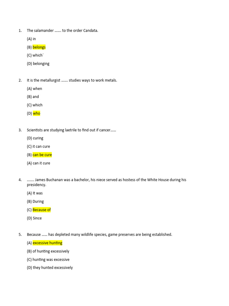 Soal Structure 1 Pdf Eclipse 7391