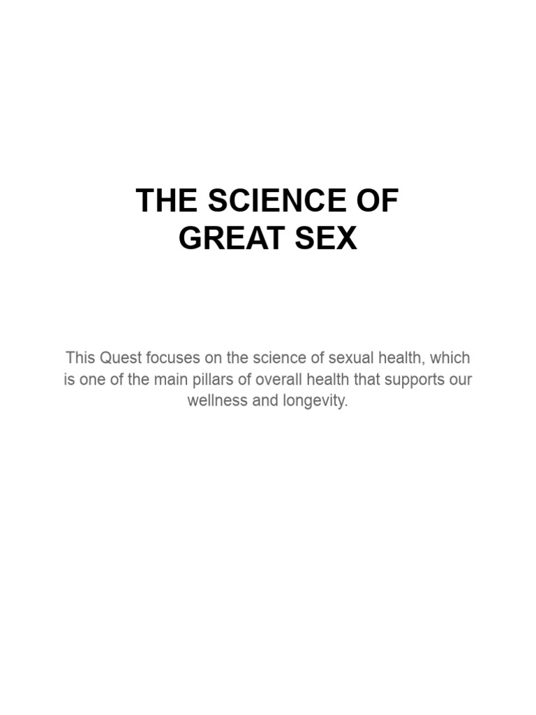 The Science of Great Sex Explained | PDF | Orgasm | Clitoris