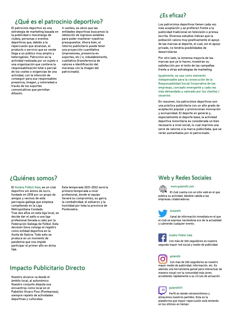 DOSSIER | PDF | Patrocinador (Comercial) | Publicidad