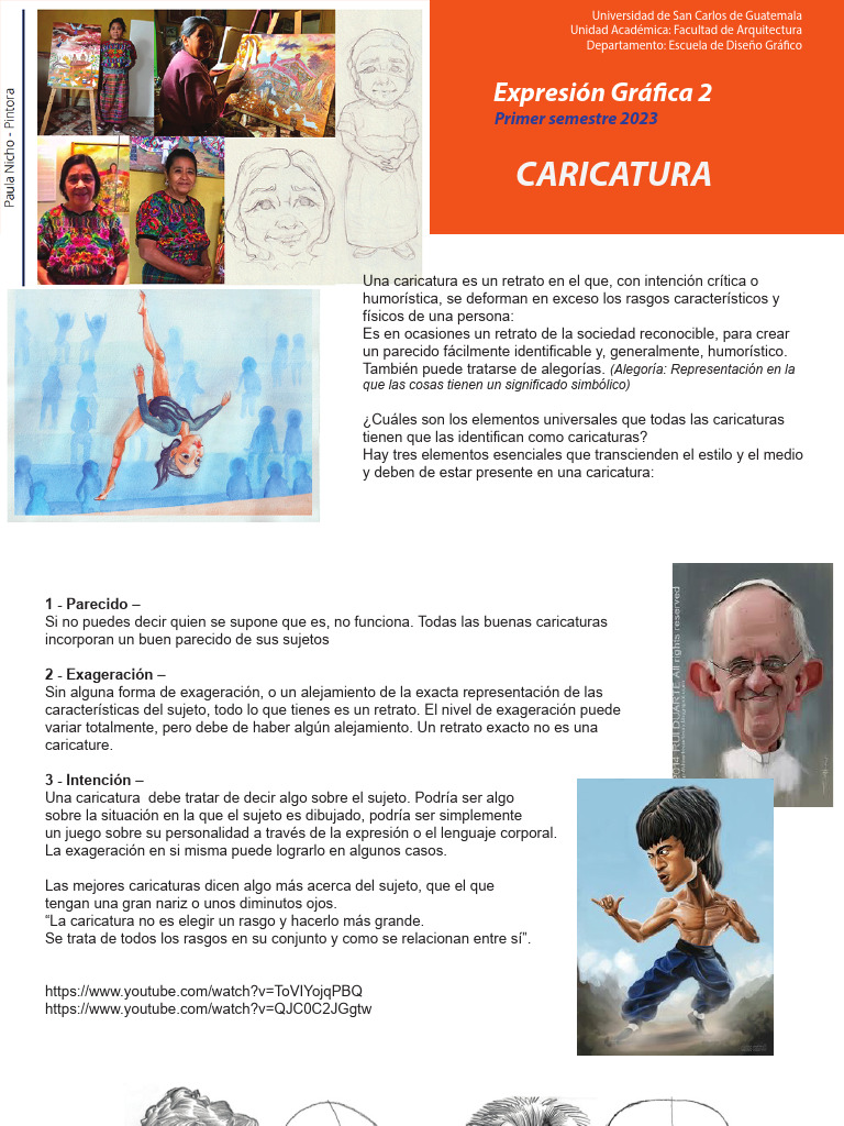Elementos Clave de la Caricatura | PDF | Caricatura | Retrato