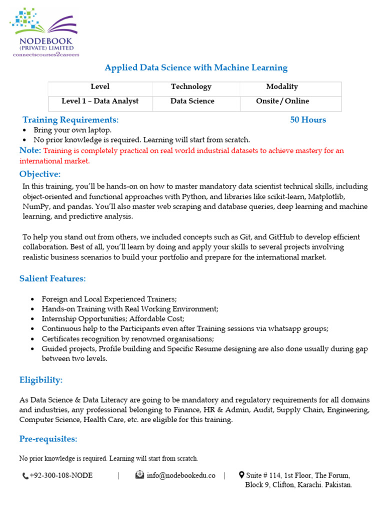 Data Science With Machine Learning Level 1-5 | PDF | Python (Programming Language) | Parameter ...