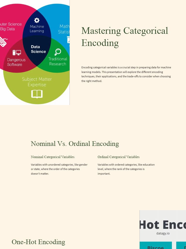 Mastering Categorical Encoding | PDF | Categorical Variable | Cross Validation (Statistics)