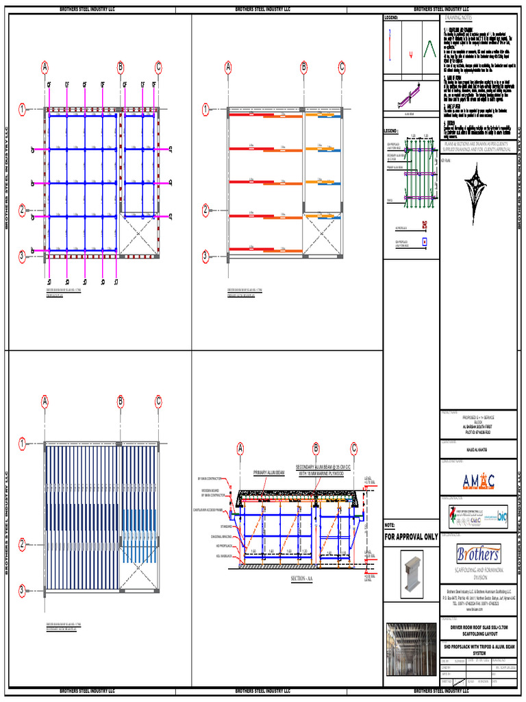 Driver Room Slab - Scaffold Layout | PDF | Civil Engineering | Building ...