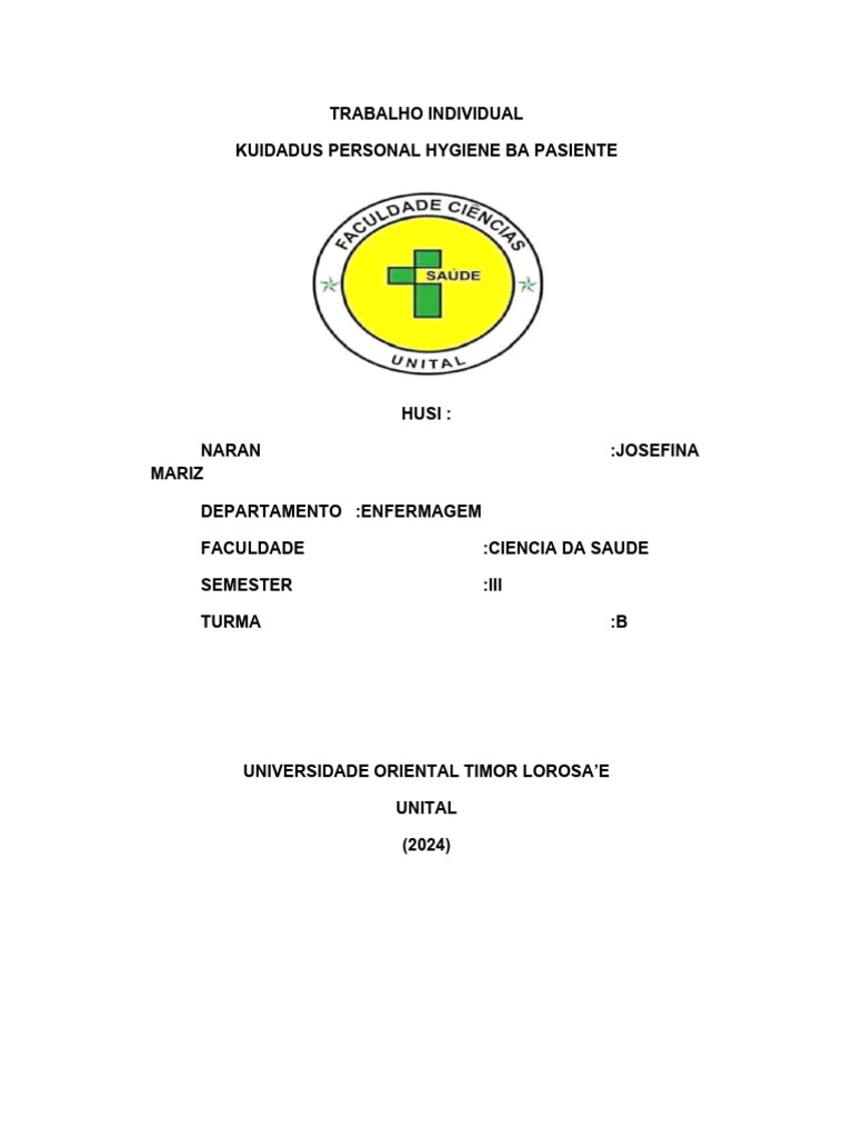 Trabalho Individual | PDF