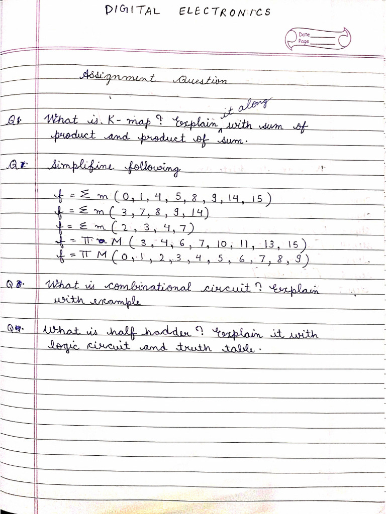 4 Assignment Digital Electronic | PDF