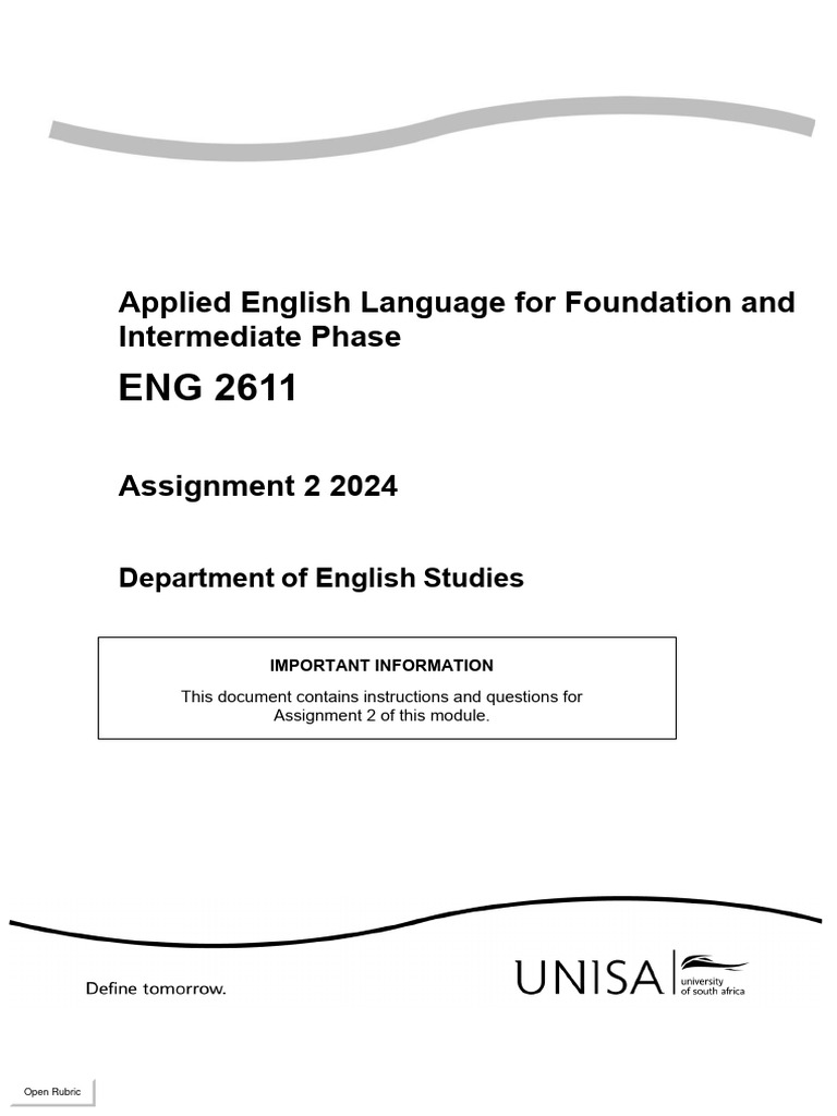 Eng2611 Assessment 2 | PDF