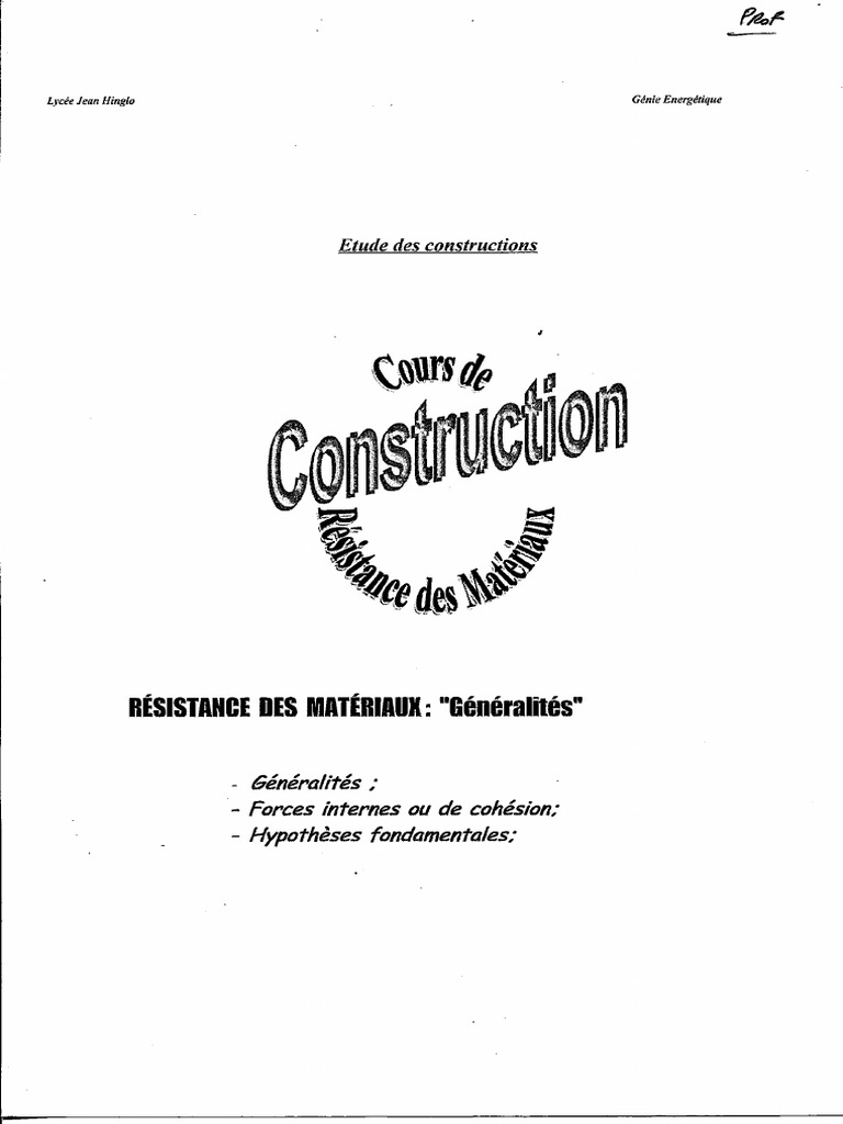 Résumé Cours Méca TSTI | PDF