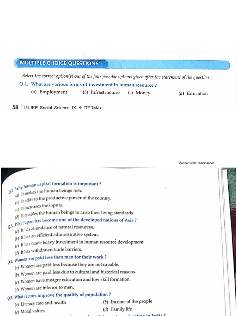 People as resource Revision | PDF