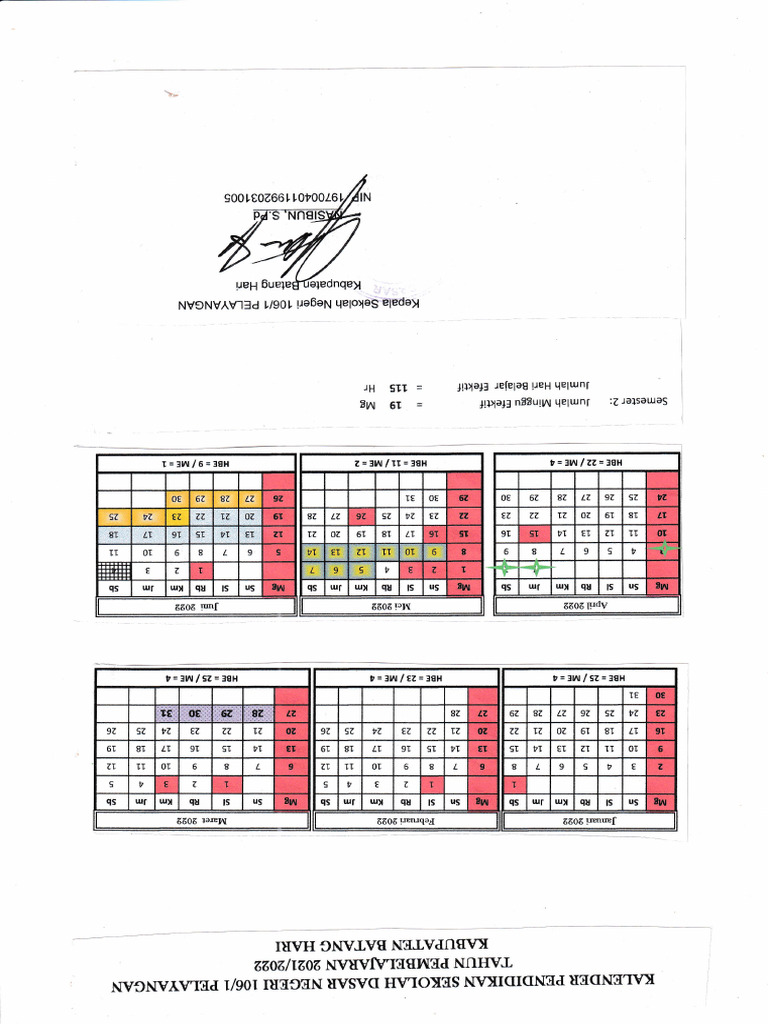 KALENDER PENDIDIKAN 2021-2022 .2 | PDF