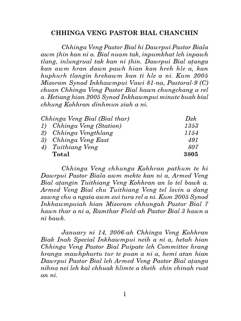 Bial Chanchin Final Edit | PDF