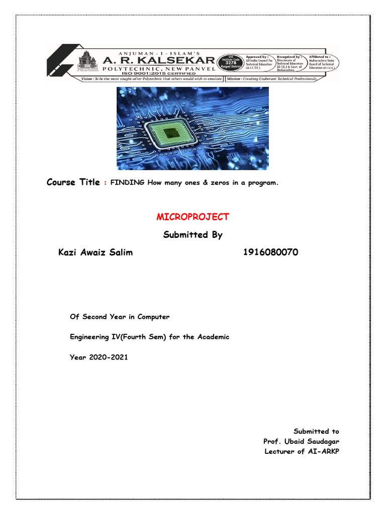 Mic Microproject | PDF | Art | Computers