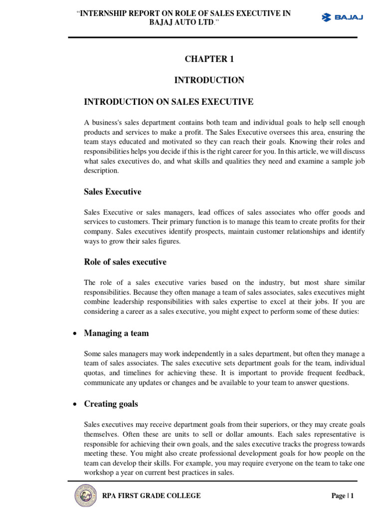 Internship Report Bajaj Automobie by Mr Surya Prakash | PDF