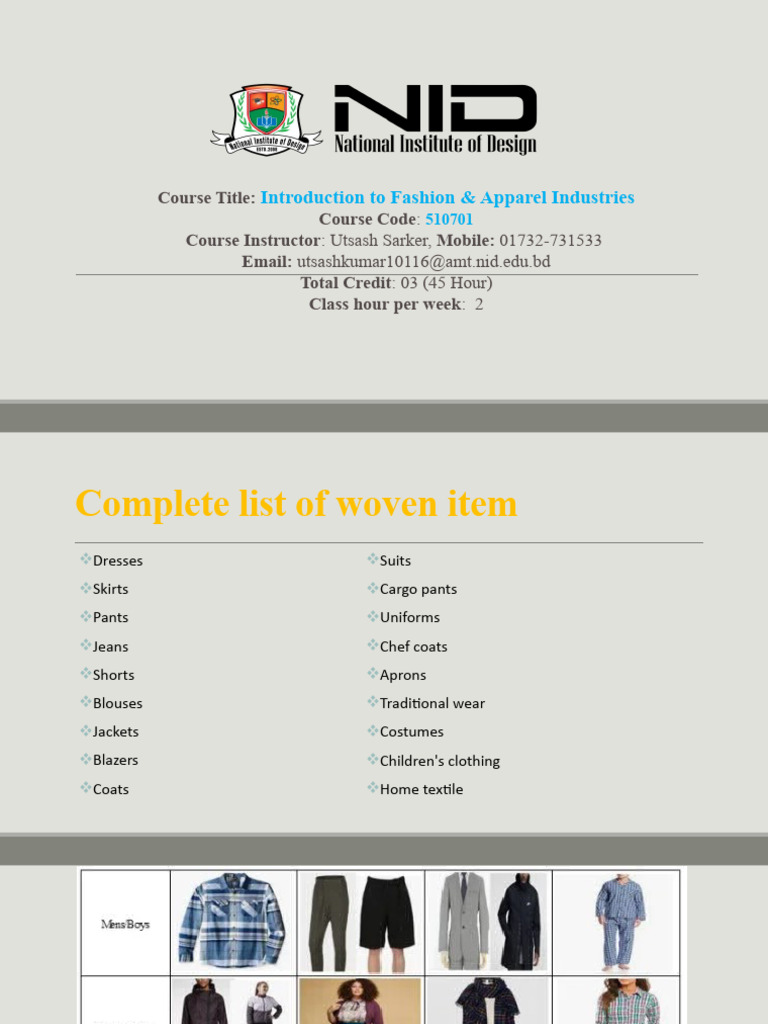Detailing On Different Garments | PDF | Lifestyle
