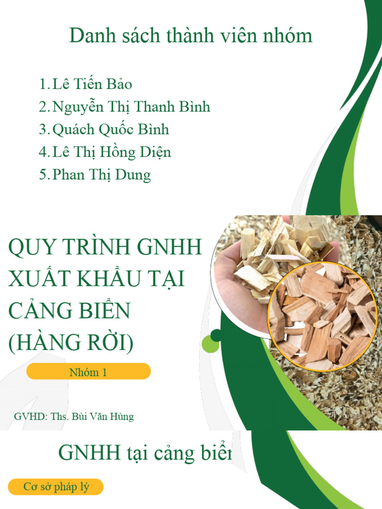 GNHH tại cảng hàng rời - nhóm 1 - ca1 thứ 3 | PDF