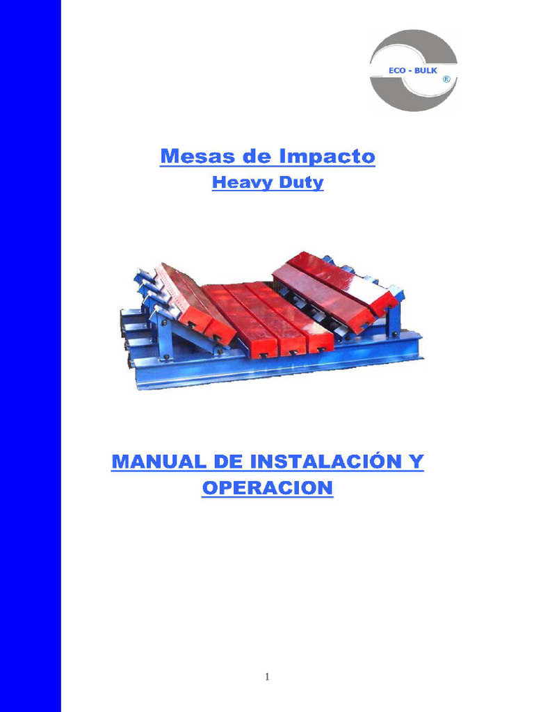 Mesas de Impacto Manual 2024 | PDF