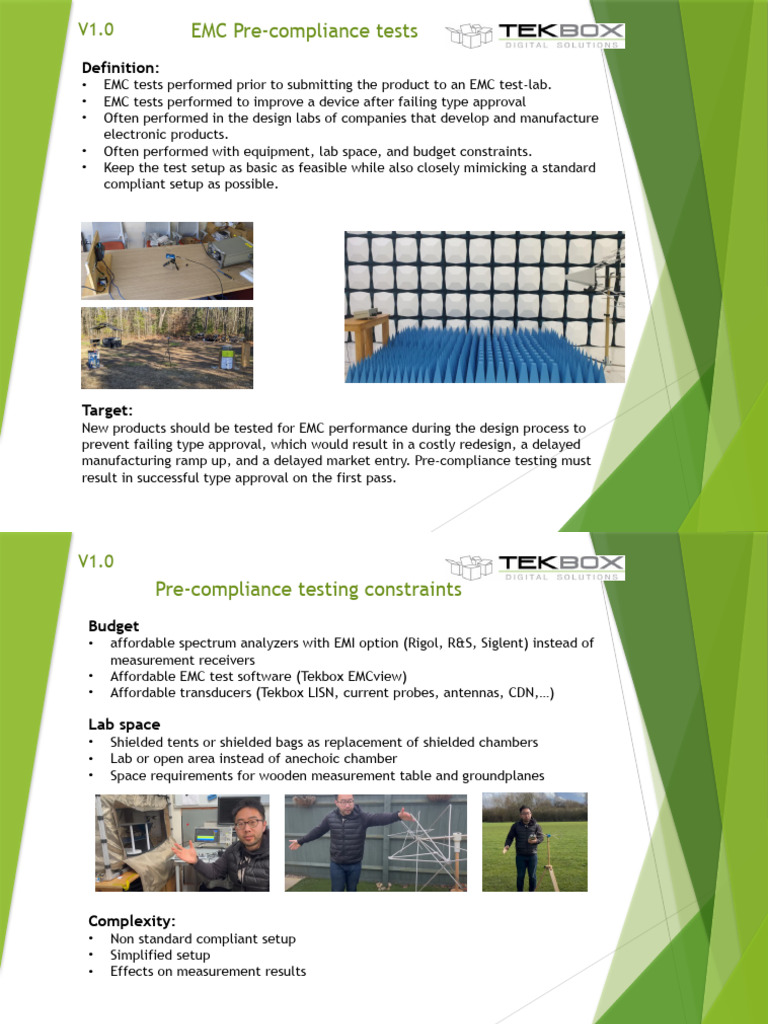 02 Emc Pre Compliance Tests Pdf Electromagnetic Compatibility