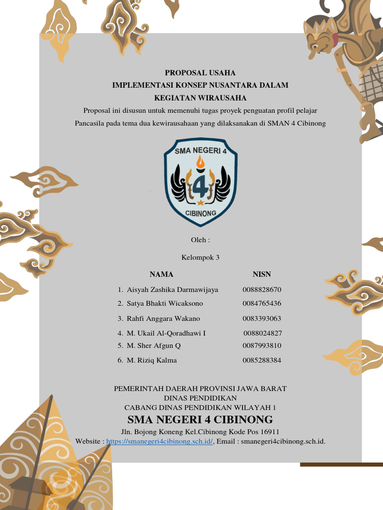 Proposal Kelompok 3 Selesai | PDF