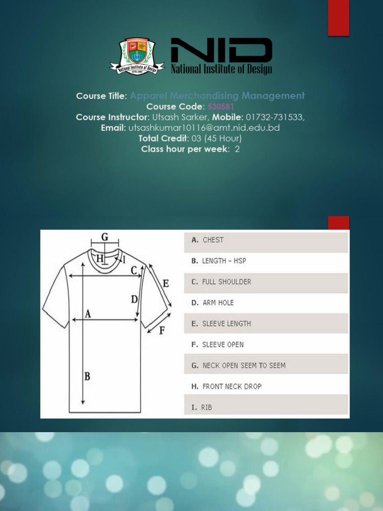 Garments Parts, Points and Measuring | PDF