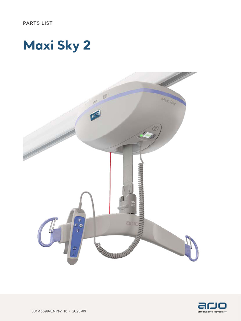 Arjo - Maxi Sky 2 Parts List | PDF | Battery Charger
