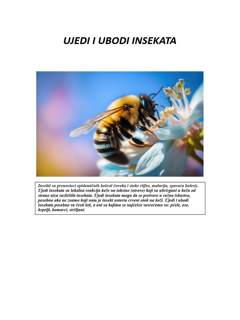 Ujedi I Ubodi Insekata2222 | PDF