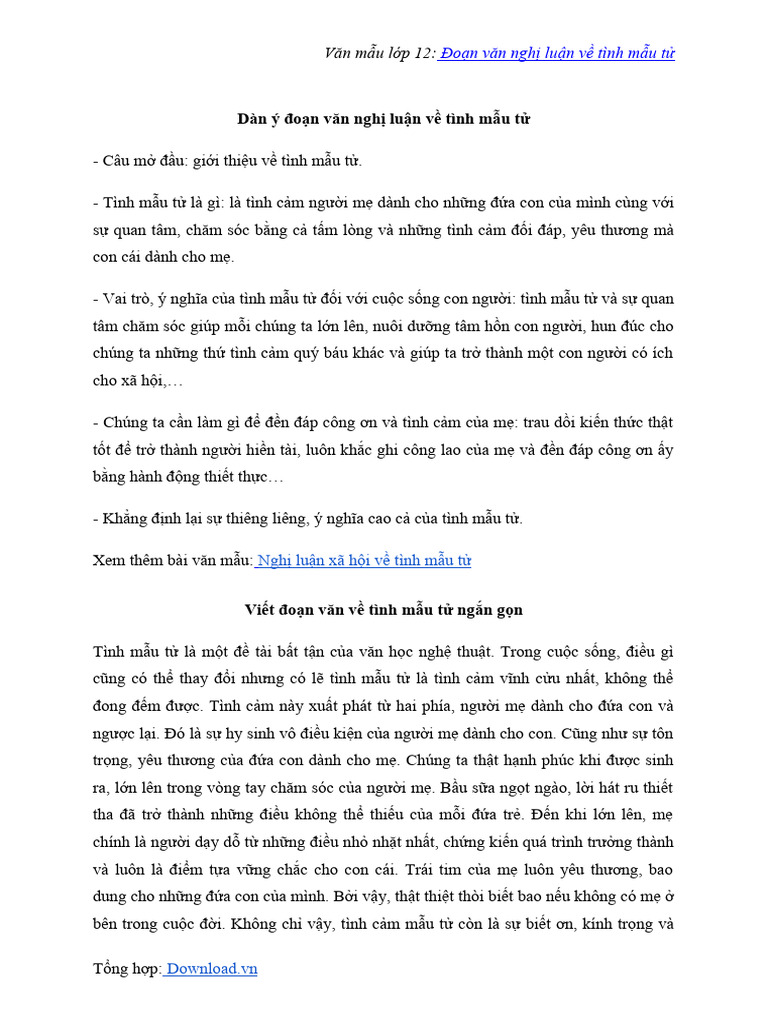 Viet Doan Van Ve Tinh Mau Tu | PDF