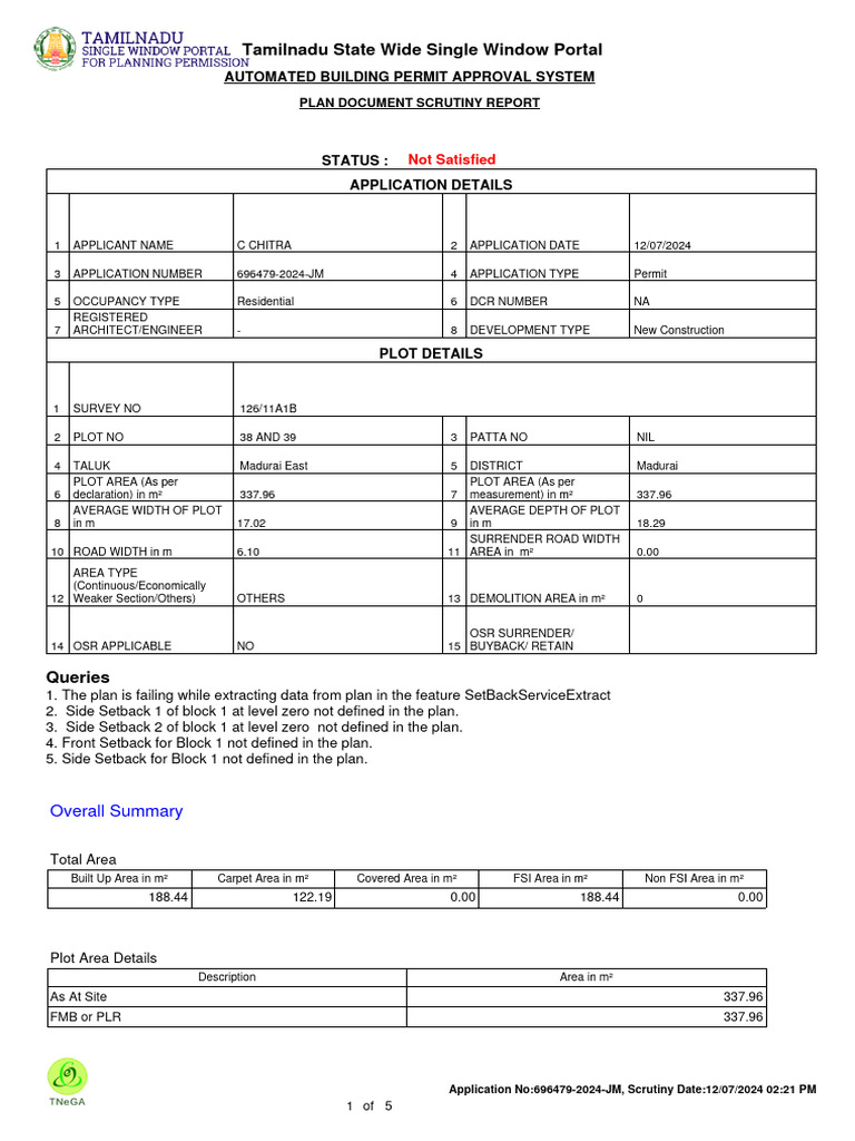 Building Permit Scrutiny Report | PDF | Stairs | Transport Buildings ...