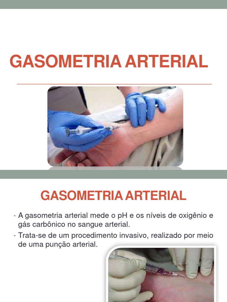 Gasometria Arterial | PDF | Fisiologia