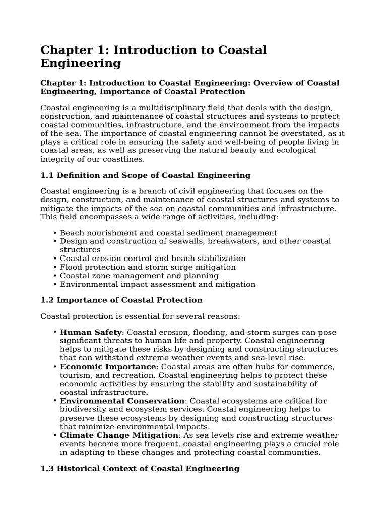 Wave-Structure Interaction Design and Analysis of Coastal Protection ...