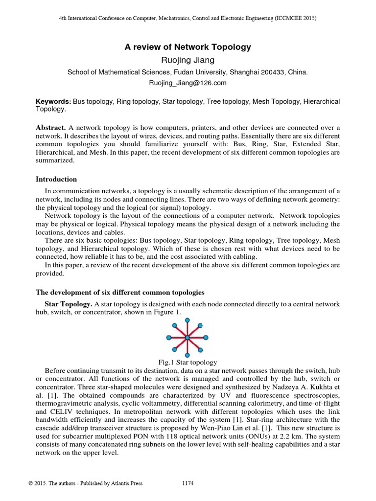 Overview of Network Topologies | PDF | Network Topology | Computer Network