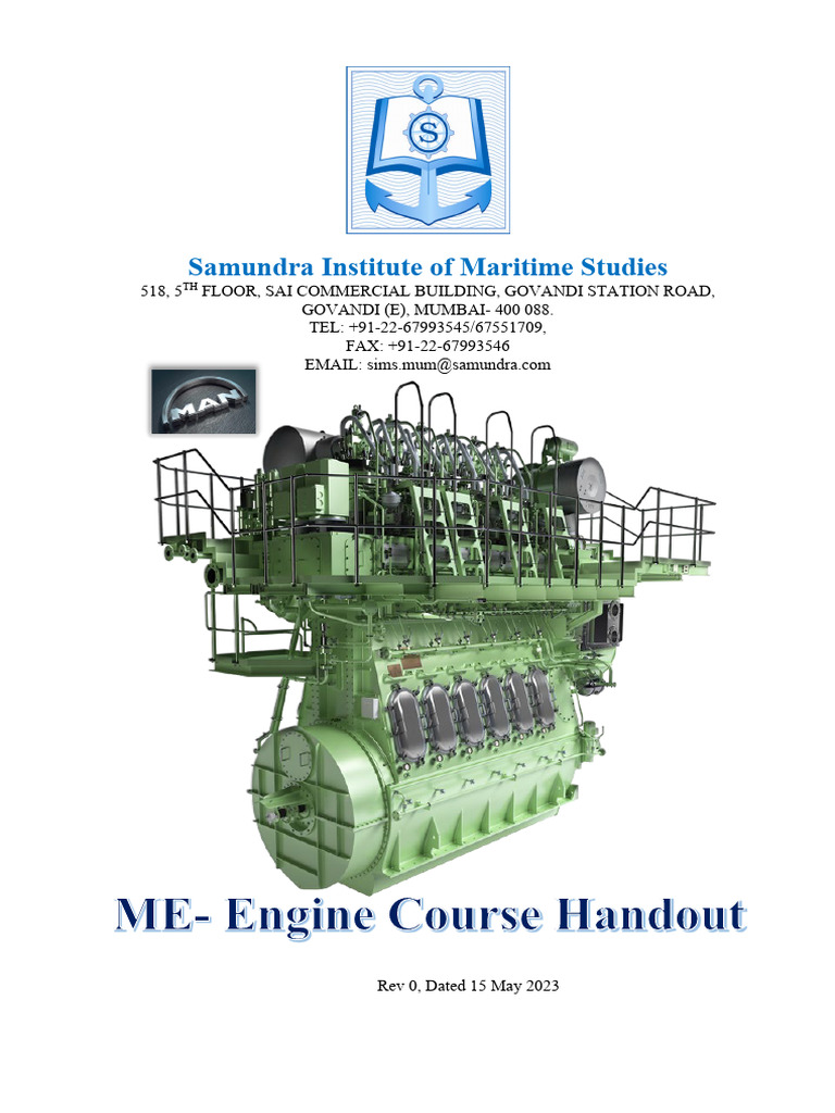 ME Engine Course Handout | PDF | Engines | Internal Combustion Engine
