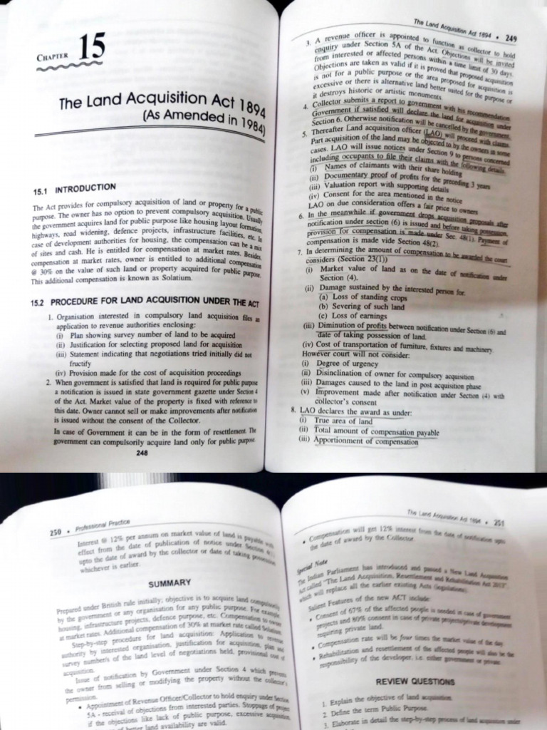 8th sem Architecture professional practice Land Acquisition and Types ...