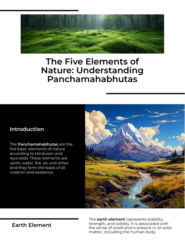 Understanding Panchamahabhutas | PDF | Ayurveda | Nature
