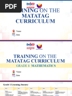 Matatag Curriculum IDF Overview | PDF | Instructional Design | Learning