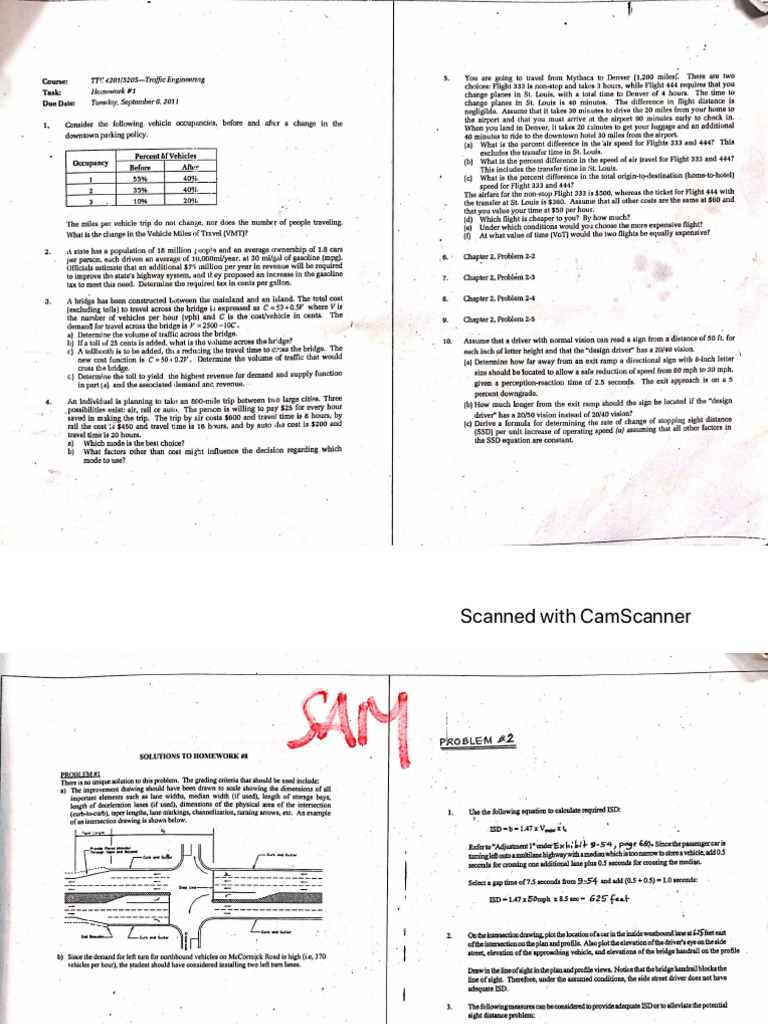 Highway Questions | PDF