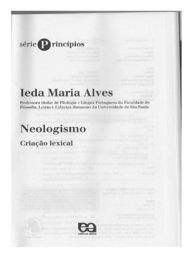 Ieda Maria Alves - Neologismo | PDF